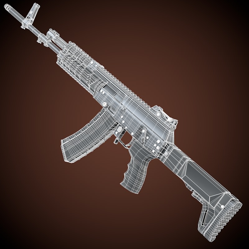 AK 12 3D model | CGTrader