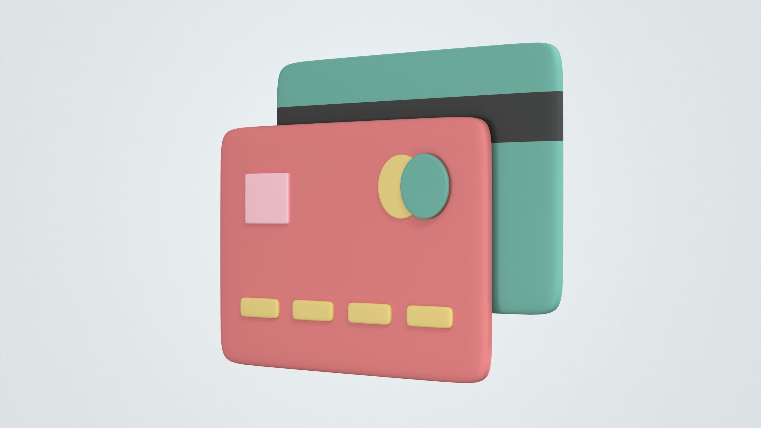 Debit Credit Card 3D Icon 3D model | CGTrader
