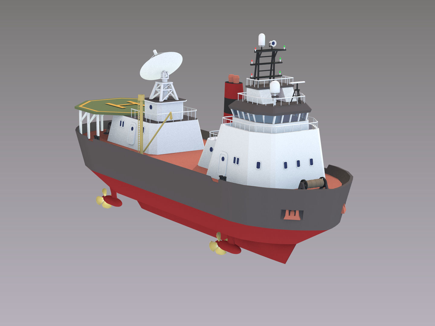 Cartoon Ice breaker 3D model | CGTrader