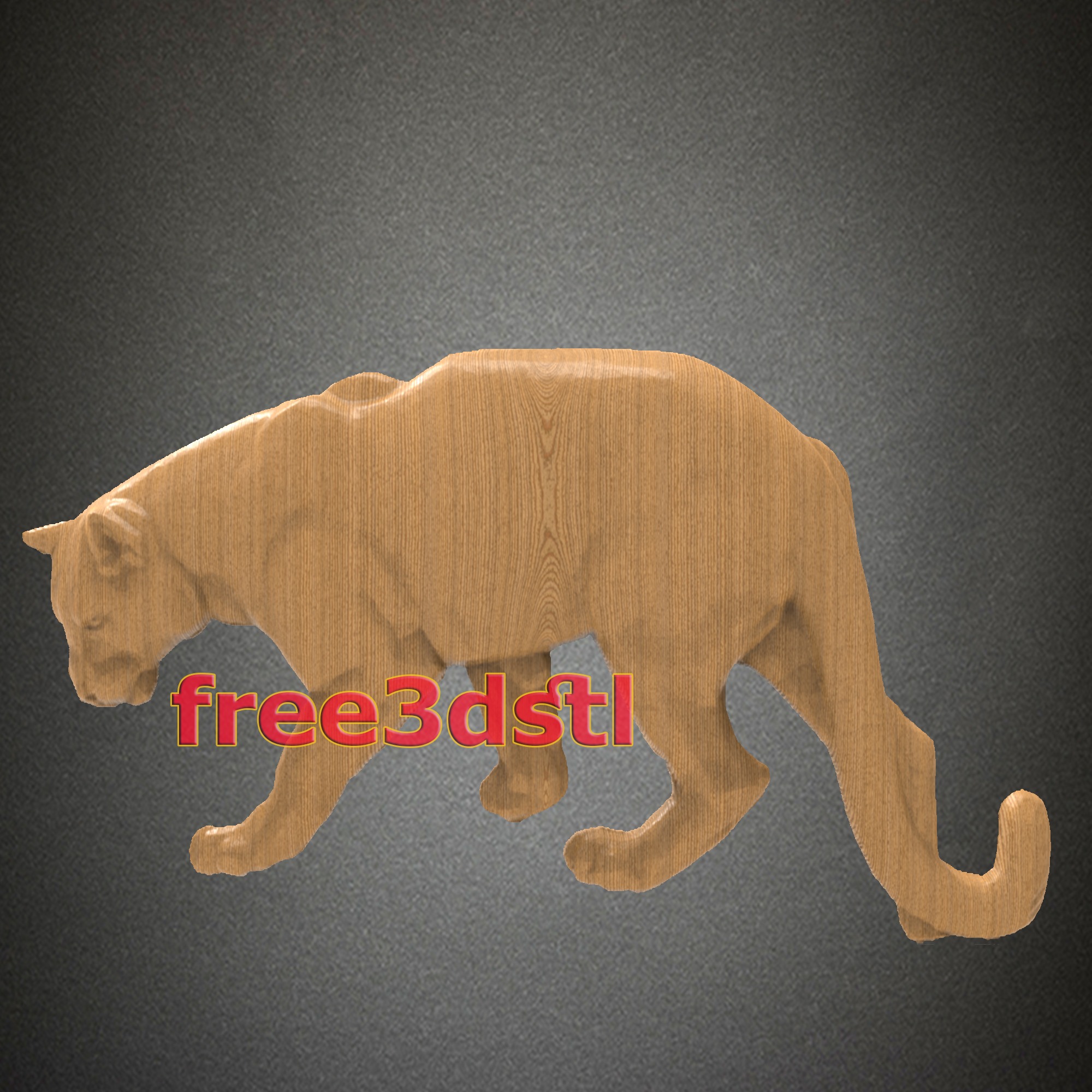 cheetah 3D STL Model for CNC Router free 3D model 3D printable | CGTrader