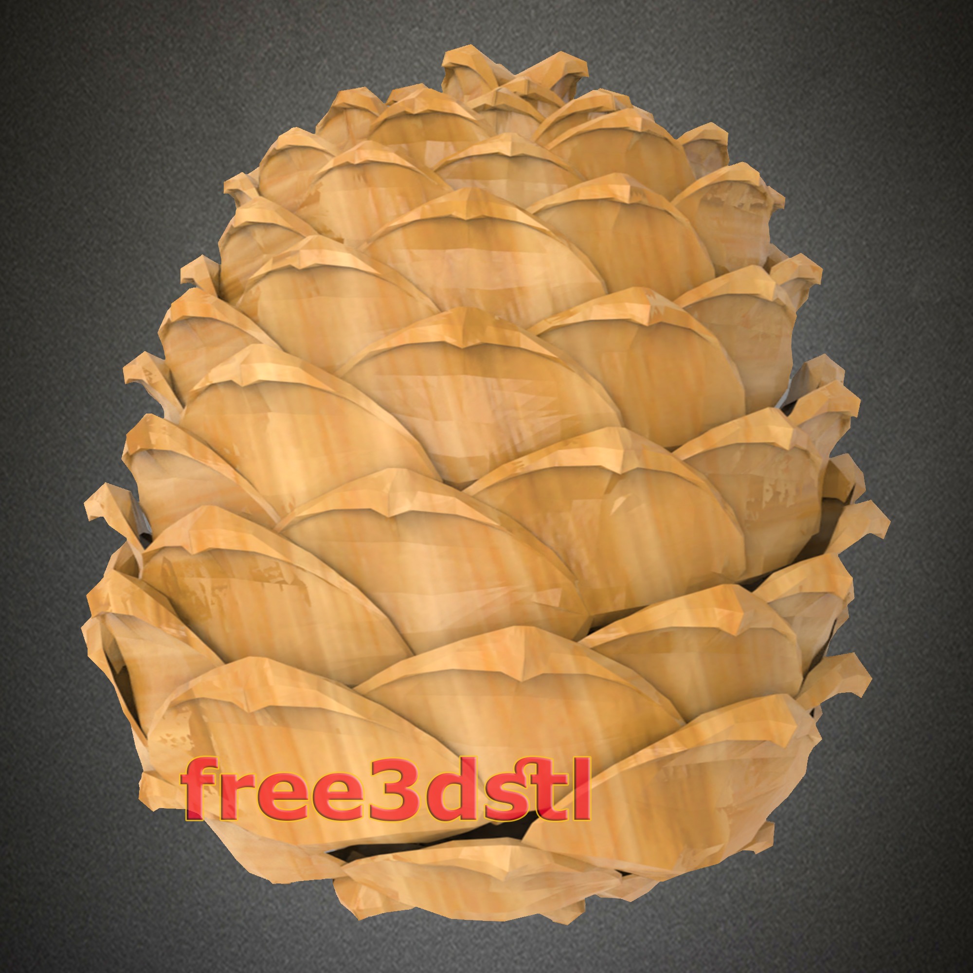 Pinecone 3D STL Model for CNC Router free 3D model 3D printable | CGTrader