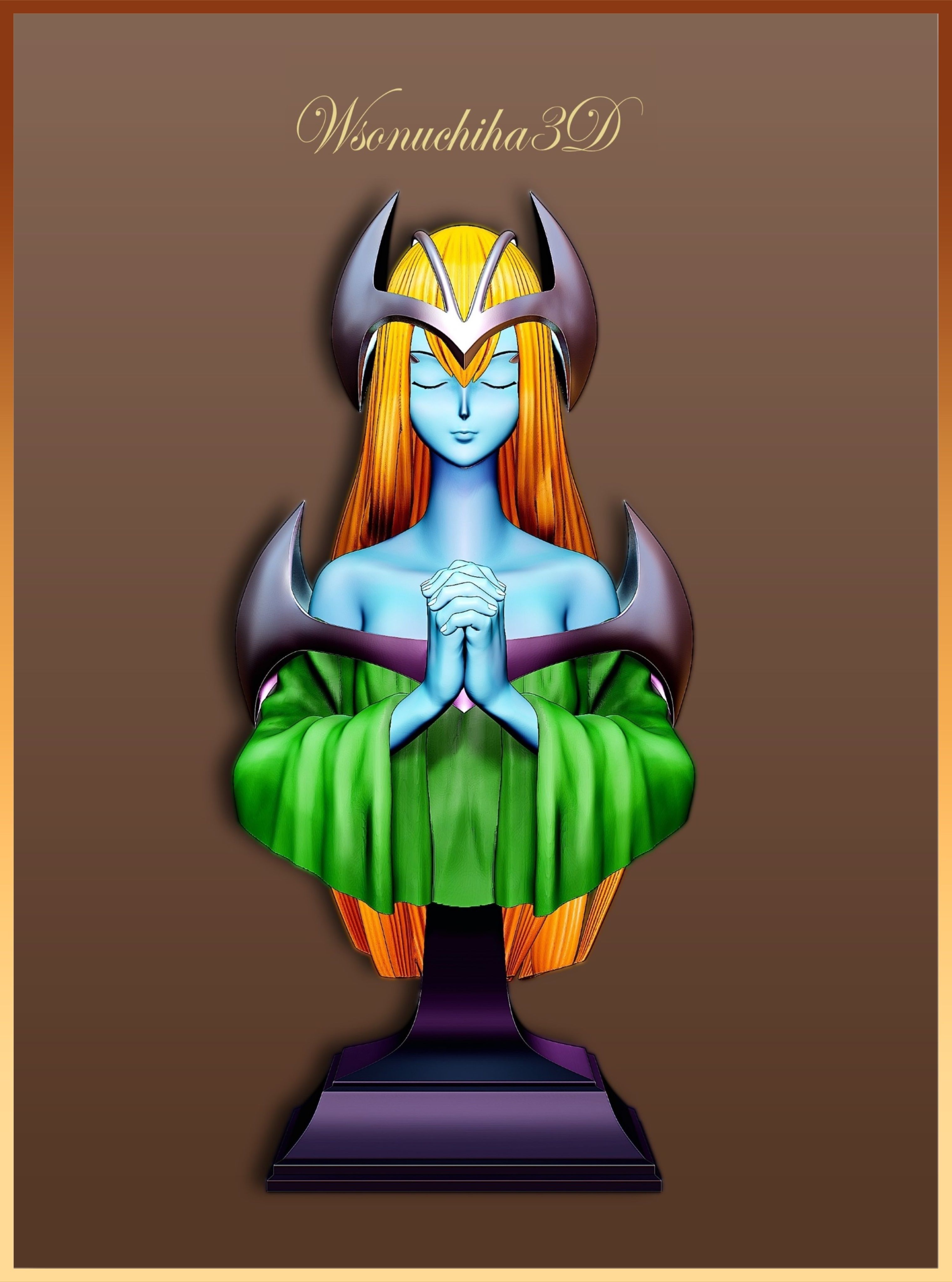 MYSTICAL ELF BUST-FIGURE - YU-GI-OH 3D model 3D printable | CGTrader