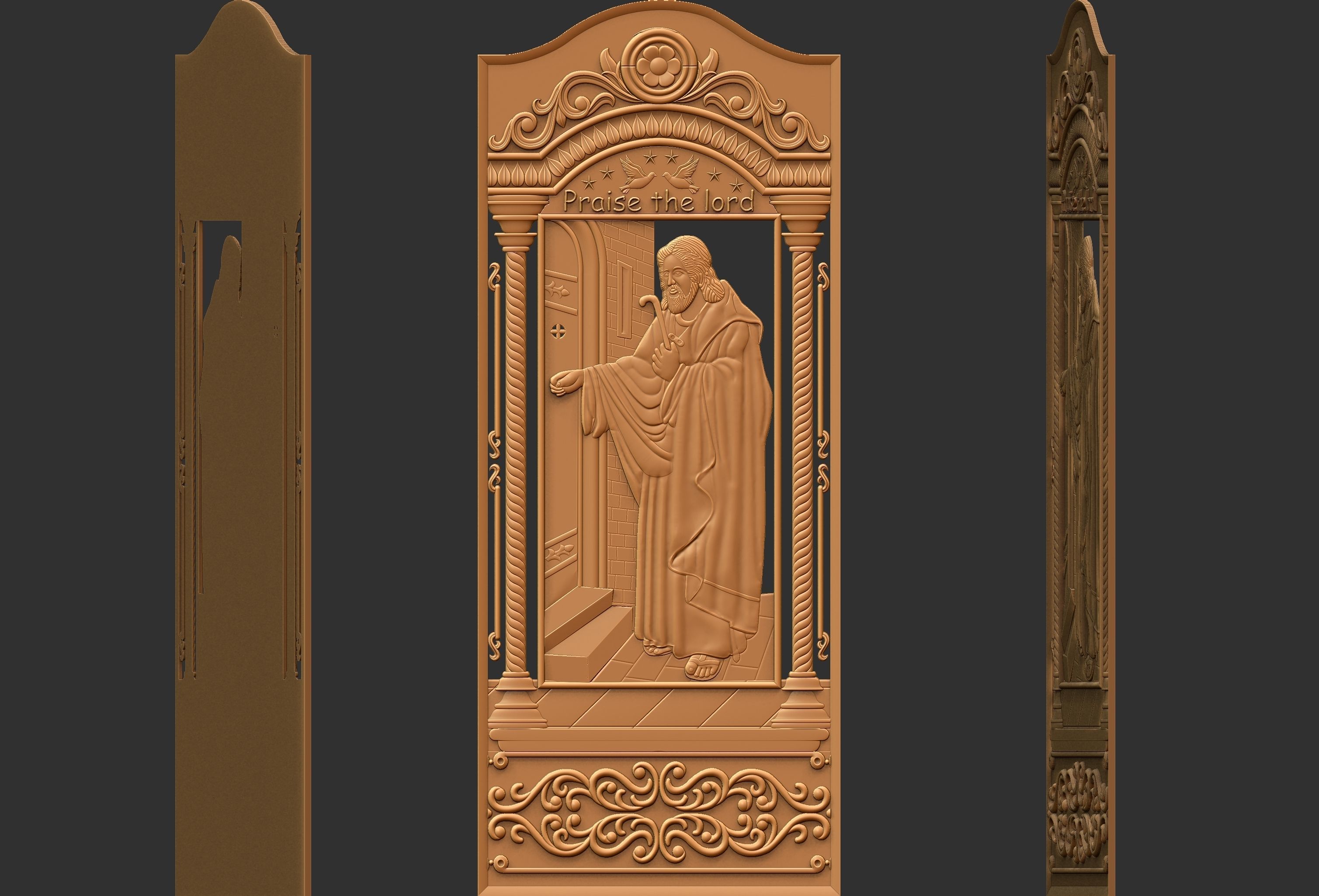 jesus christ knocking at the door 3D model | CGTrader
