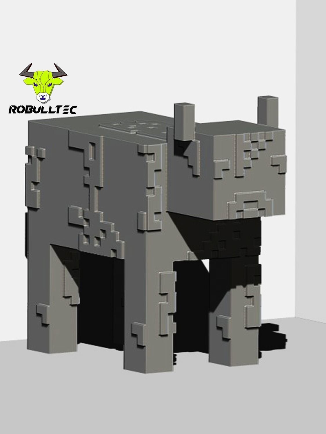 Minecraft Cow 3D model 3D printable | CGTrader