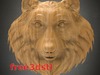 wolf head 3D STL Model for CNC Router free 3D model 3D printable | CGTrader