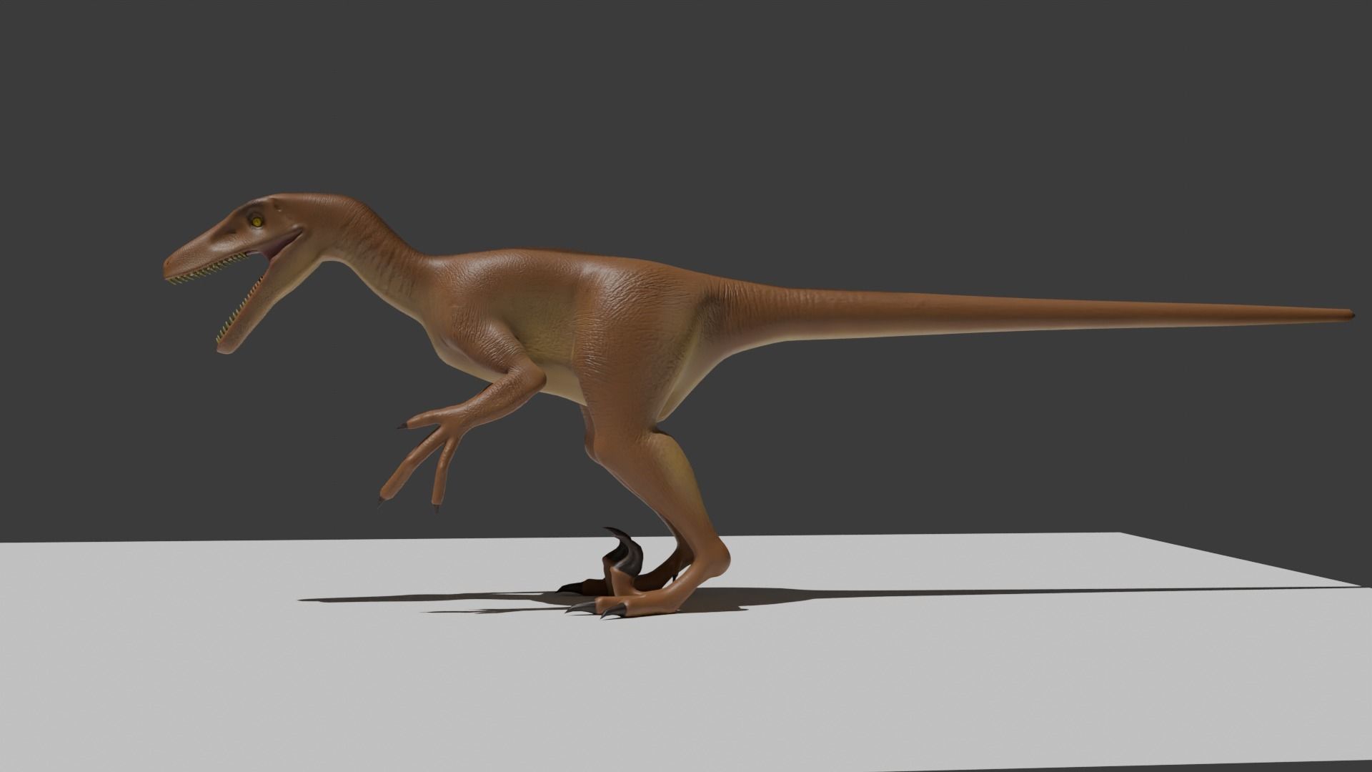 Raptor 3D Model Fully Rigged free VR / AR / low-poly 3D model animated ...