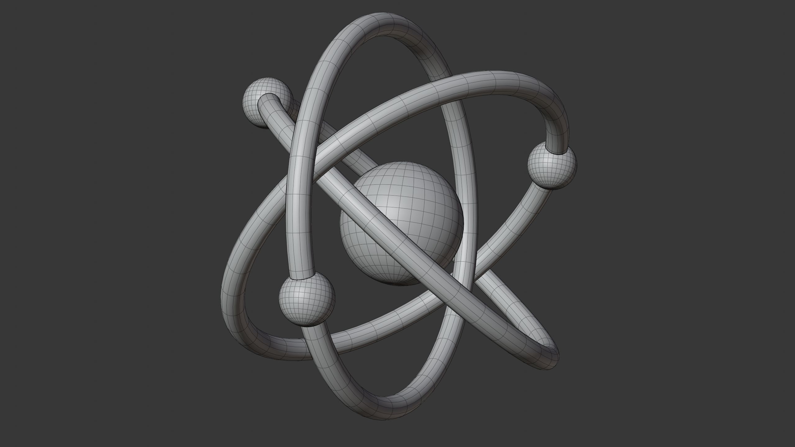 Atomic Structure 3D Icon 3D model | CGTrader