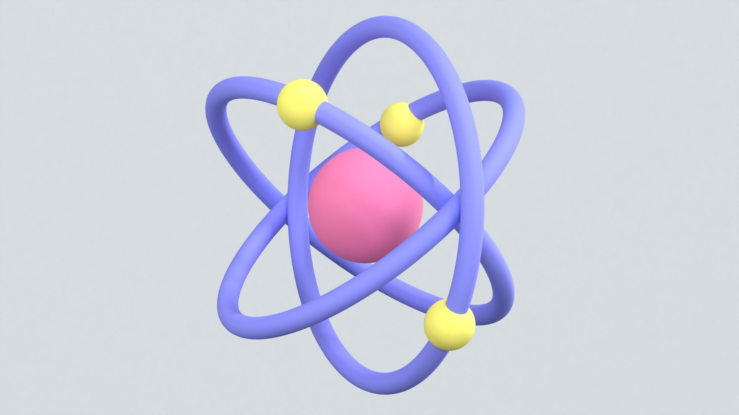 Atomic Structure 3D Icon 3D model | CGTrader