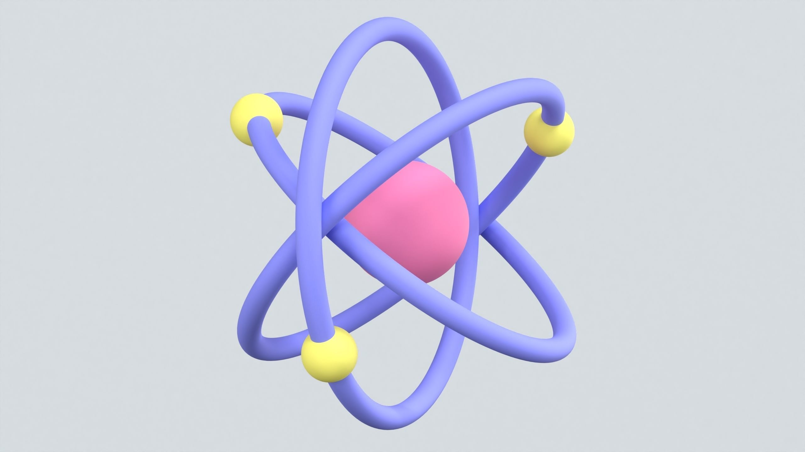 Atomic Structure 3D Icon 3D model | CGTrader