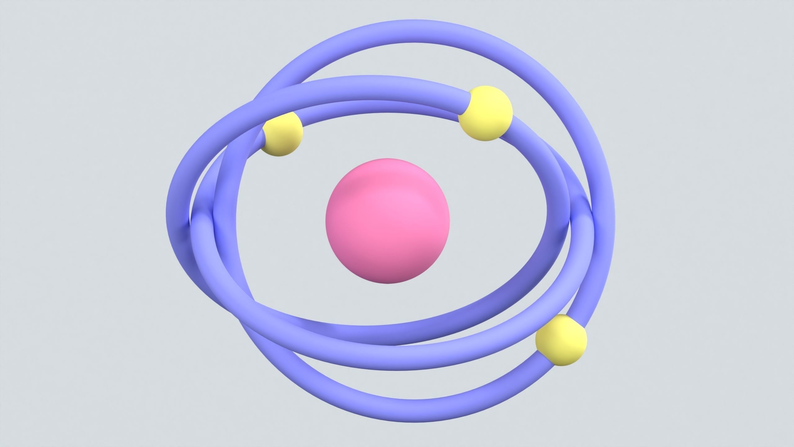 Atomic Structure 3D Icon 3D model | CGTrader