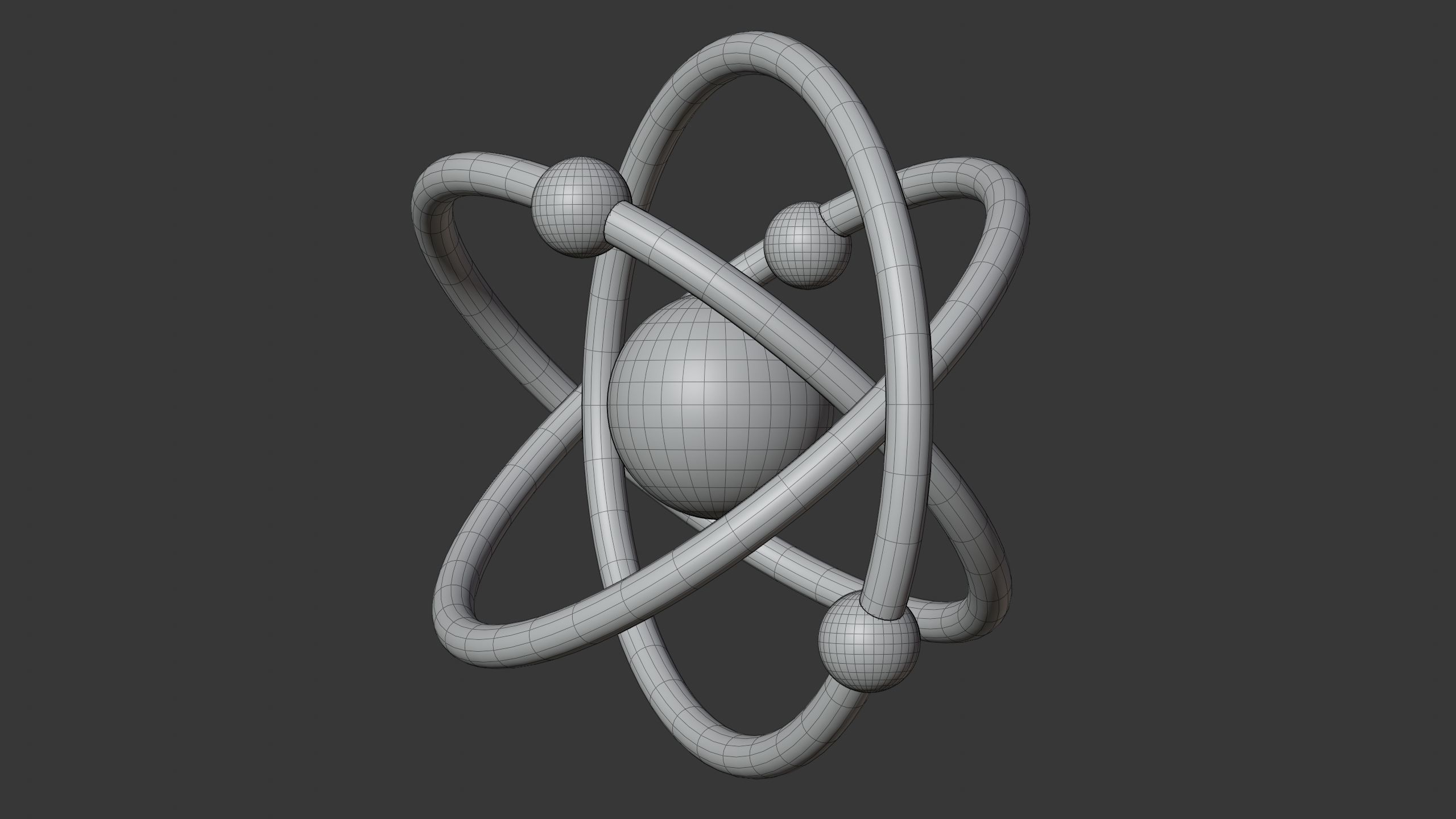 Atomic Structure 3D Icon 3D model | CGTrader