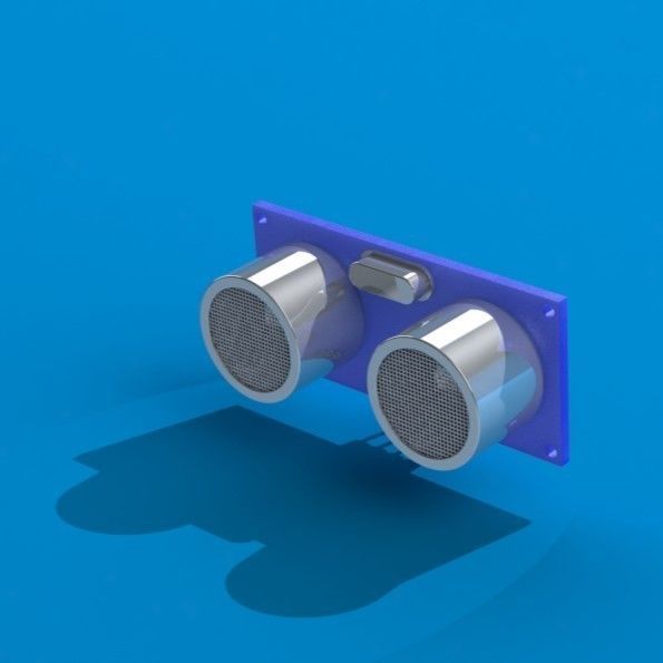 HC-SR04 free 3D model | CGTrader