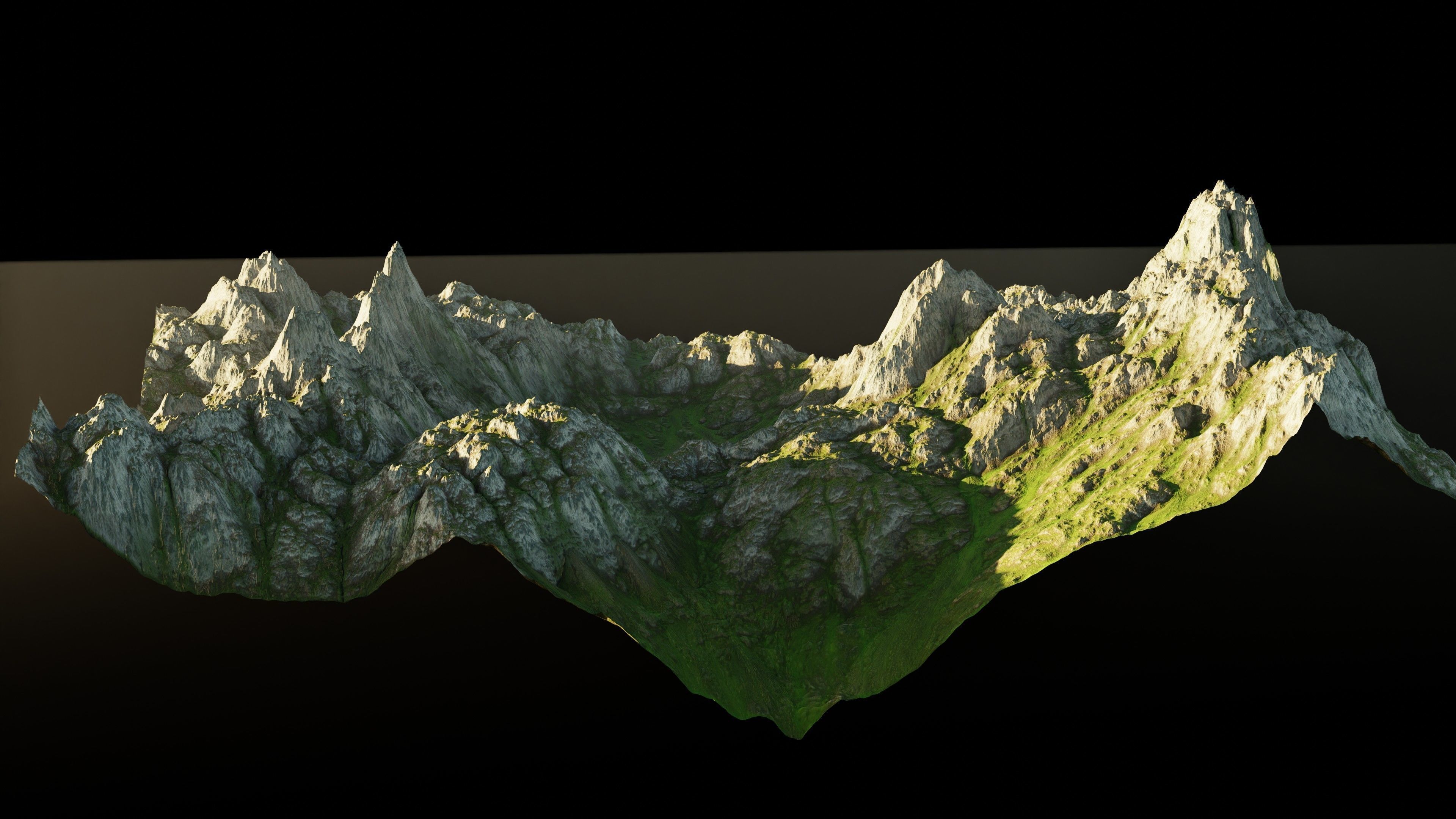 Lush Valley Terrain 3D model | CGTrader