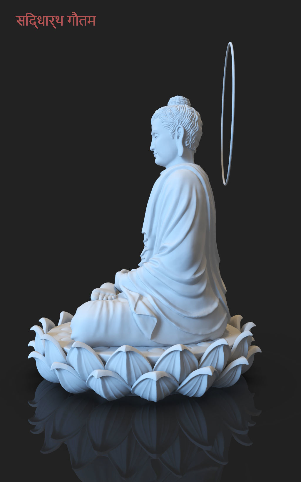 Buddhist art free 3D model | CGTrader