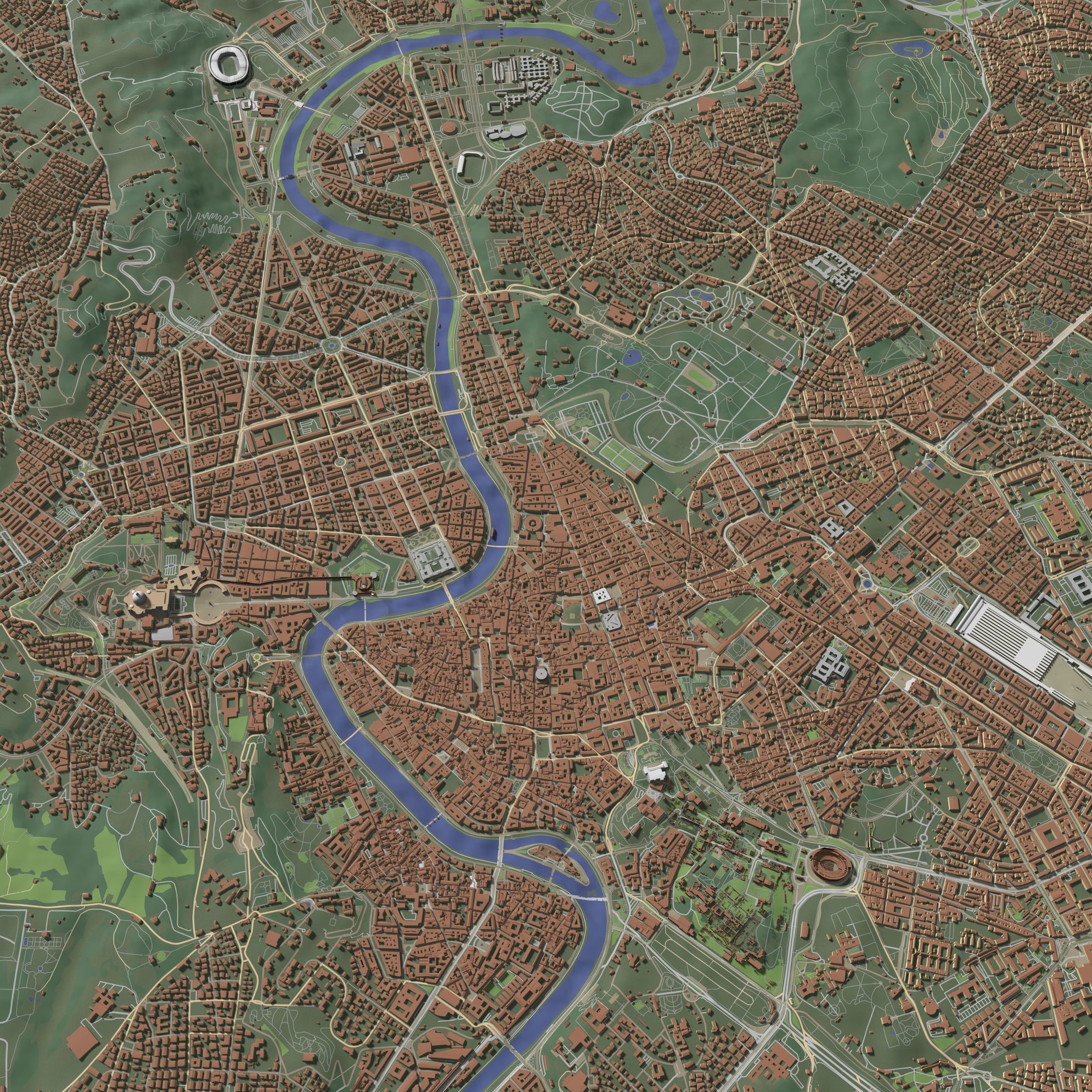 Rome Italy - city and urban 3D model | CGTrader