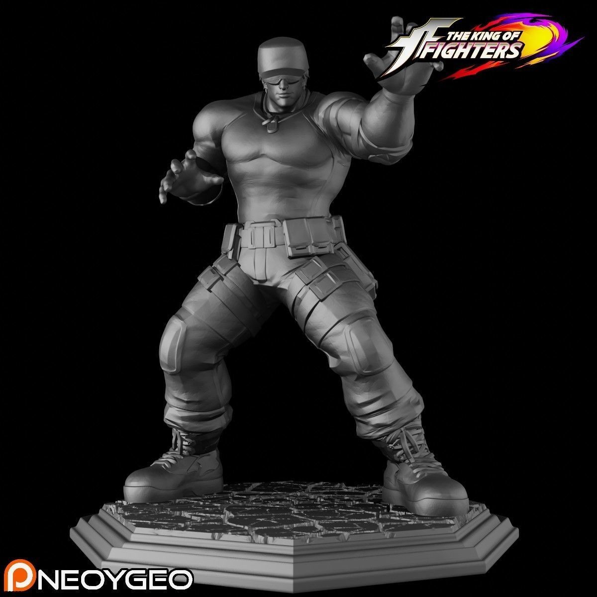 CLARK STILL - THE KING OF FIGHTERS 3D model 3D printable | CGTrader