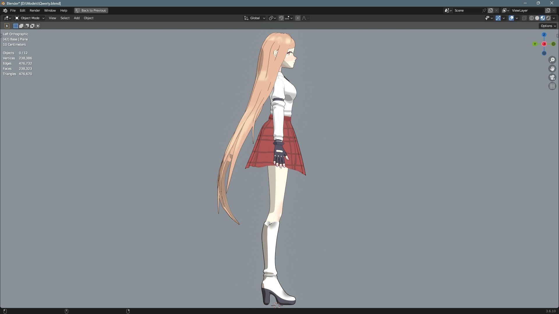 Free 3d anime character reference used free 3D model | CGTrader