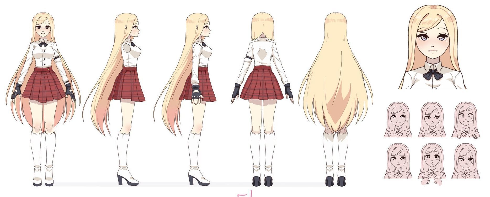 Free 3d anime character reference used free 3D model | CGTrader