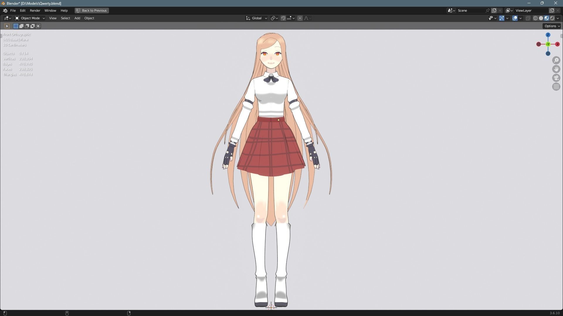 Free 3d anime character reference used free 3D model | CGTrader