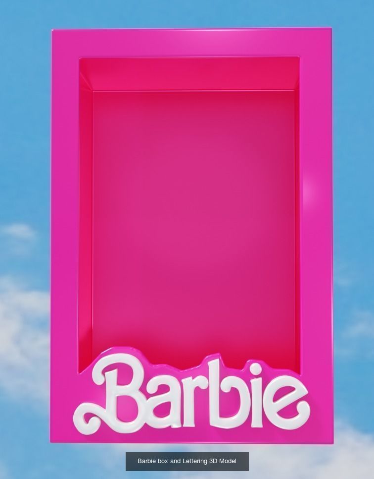 Barbie Box and Lettering 3D models 3D Model Collection | CGTrader