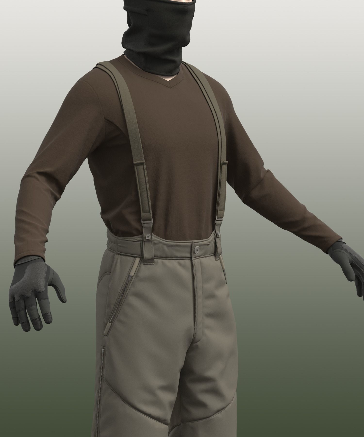 Military uniform for men 3D model | CGTrader
