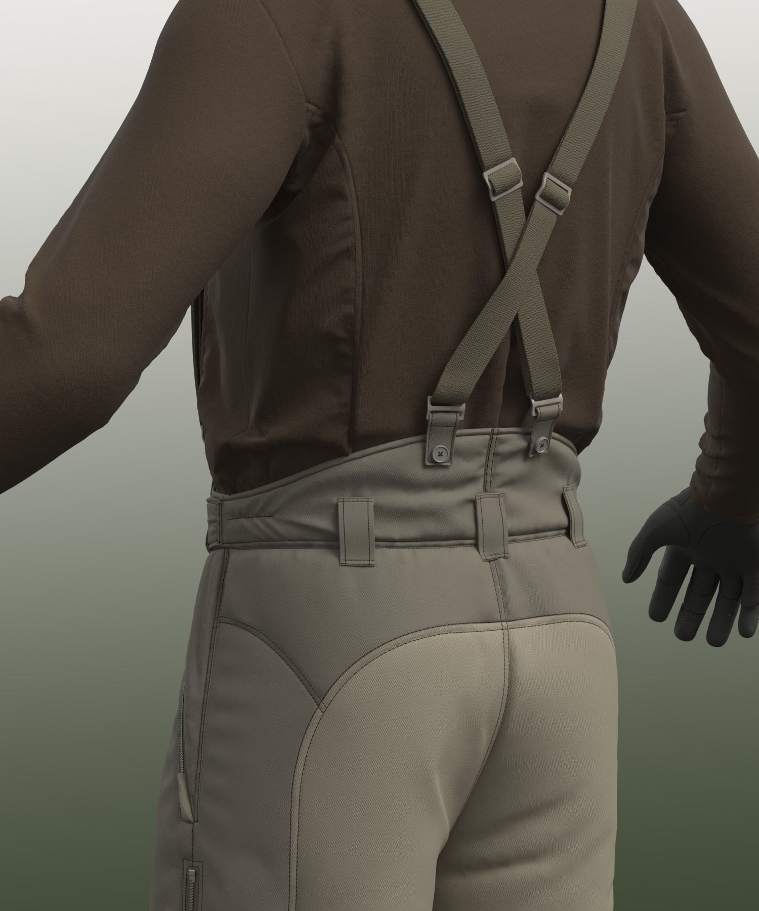 Military uniform for men 3D model | CGTrader