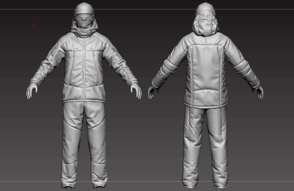 Military uniform for men 3D model | CGTrader