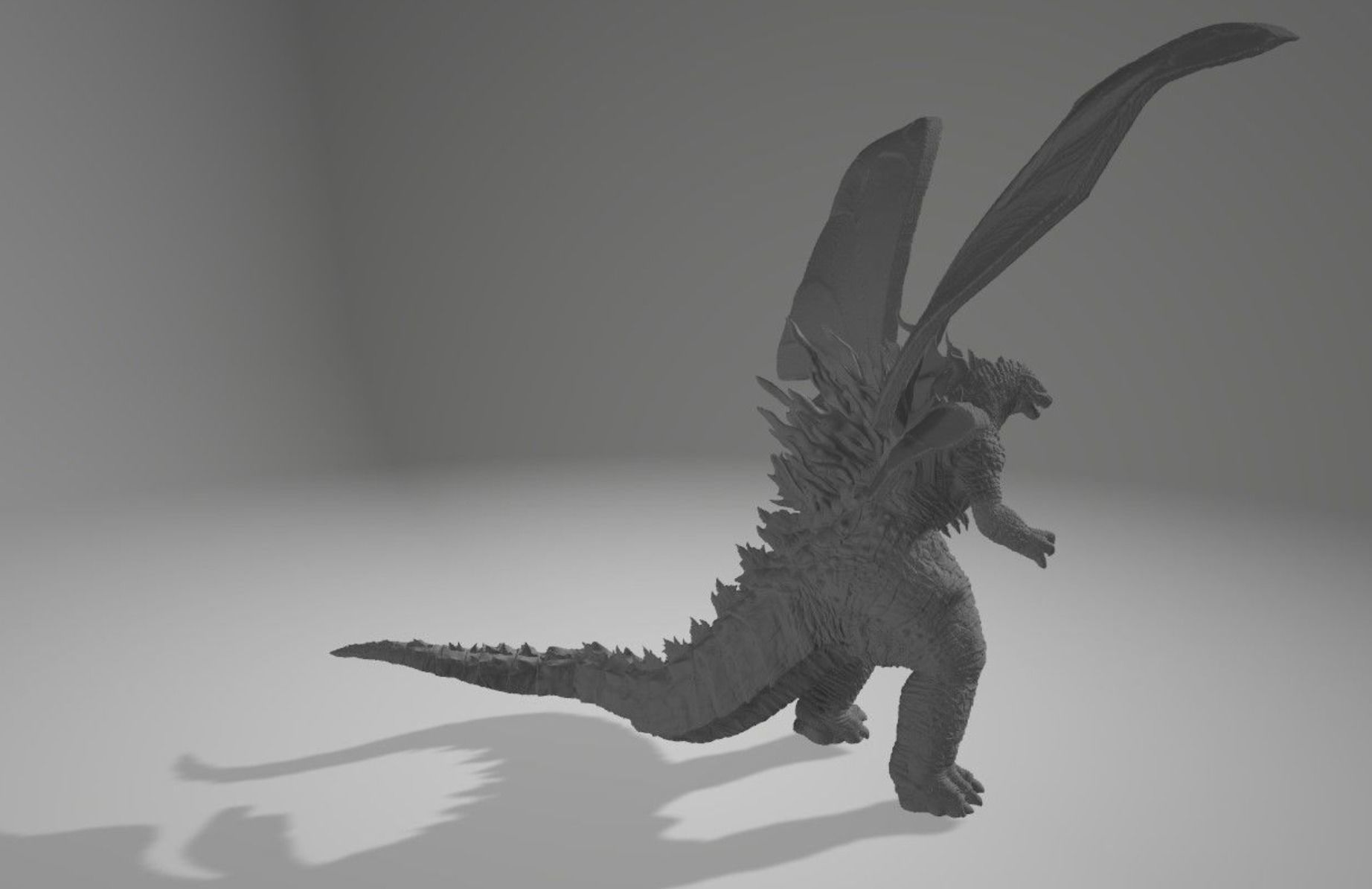 FREE Godzilla burning wing 3D print model free 3D model 3D printable ...