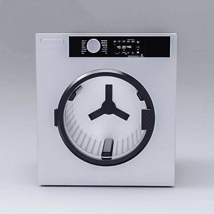 Realistic Washing Machine 3D Model 3D model | CGTrader