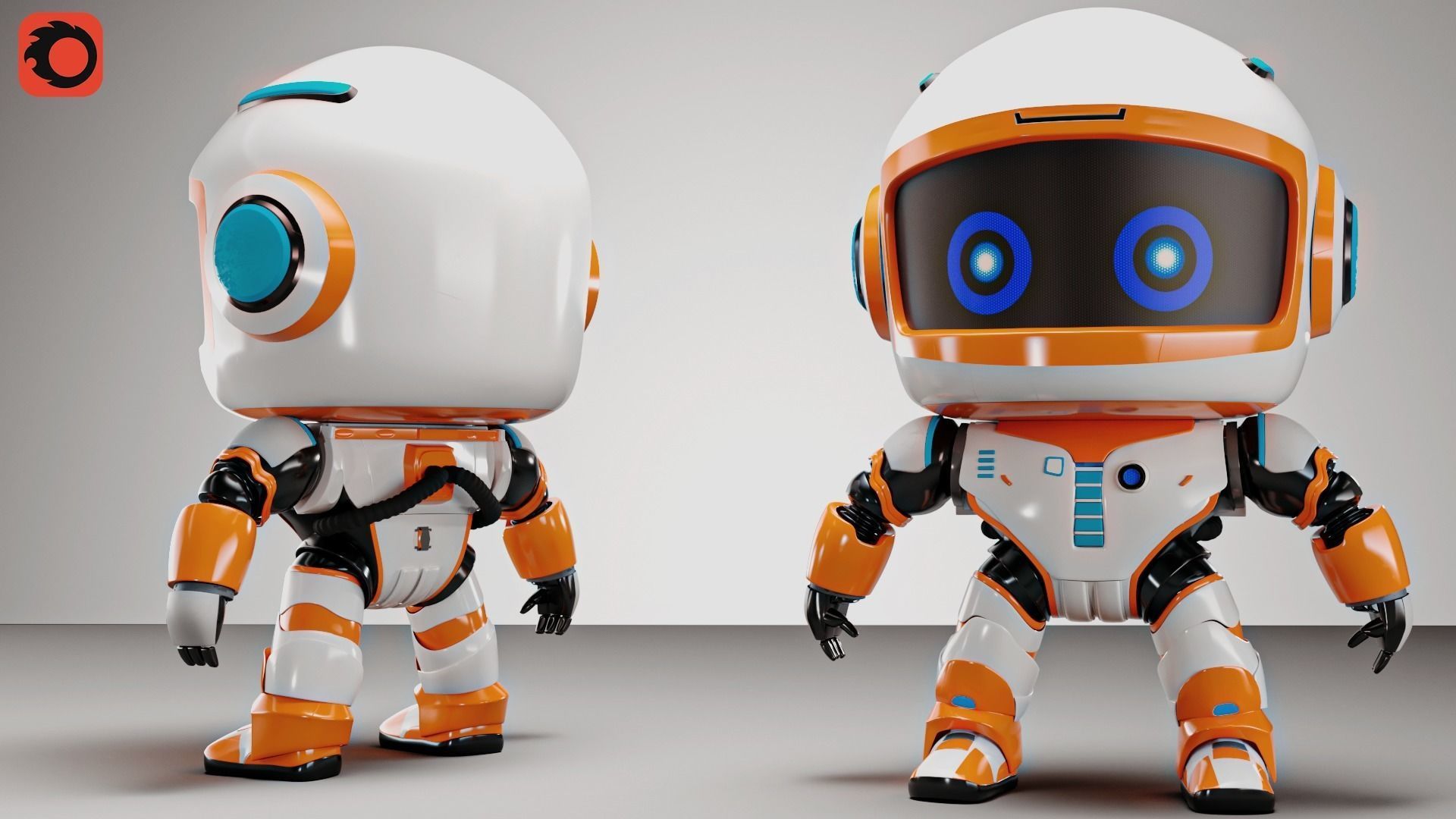 3D model Robot in space VR / AR / low-poly | CGTrader