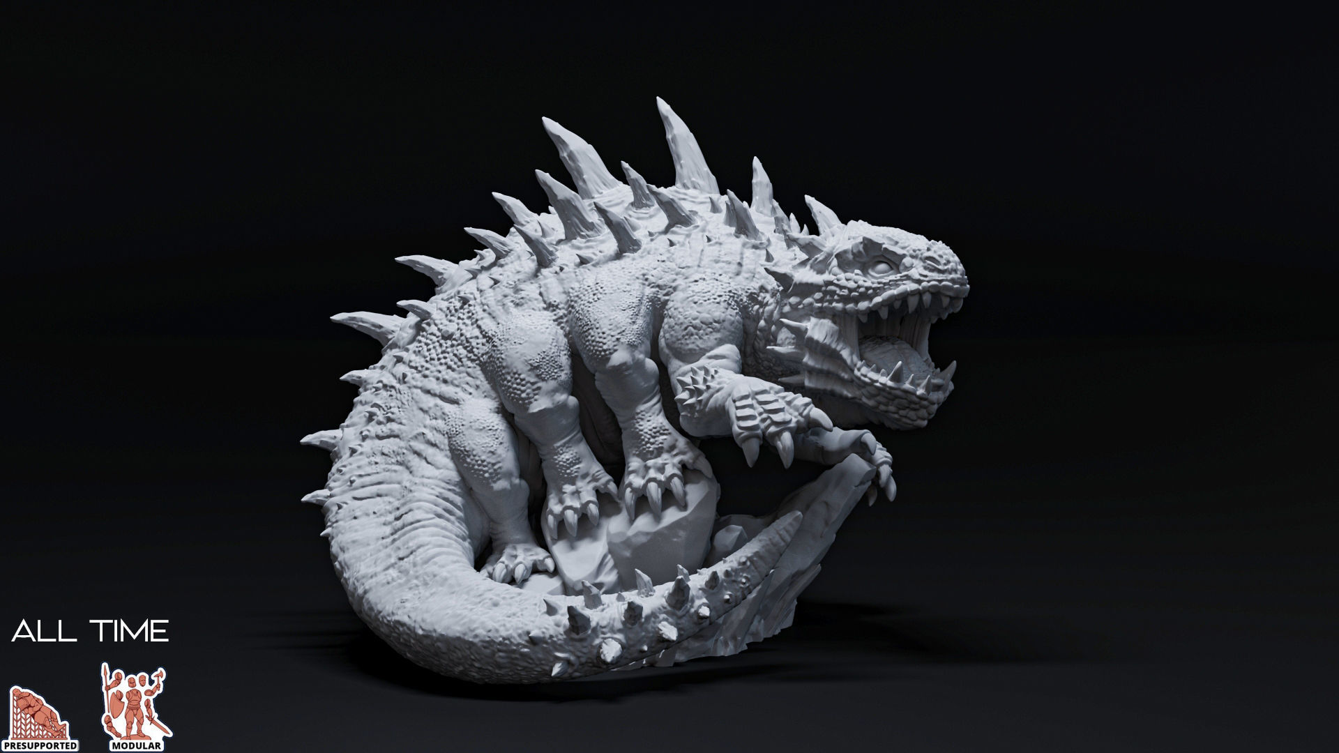 basilisk dinosaur 3D model 3D printable | CGTrader
