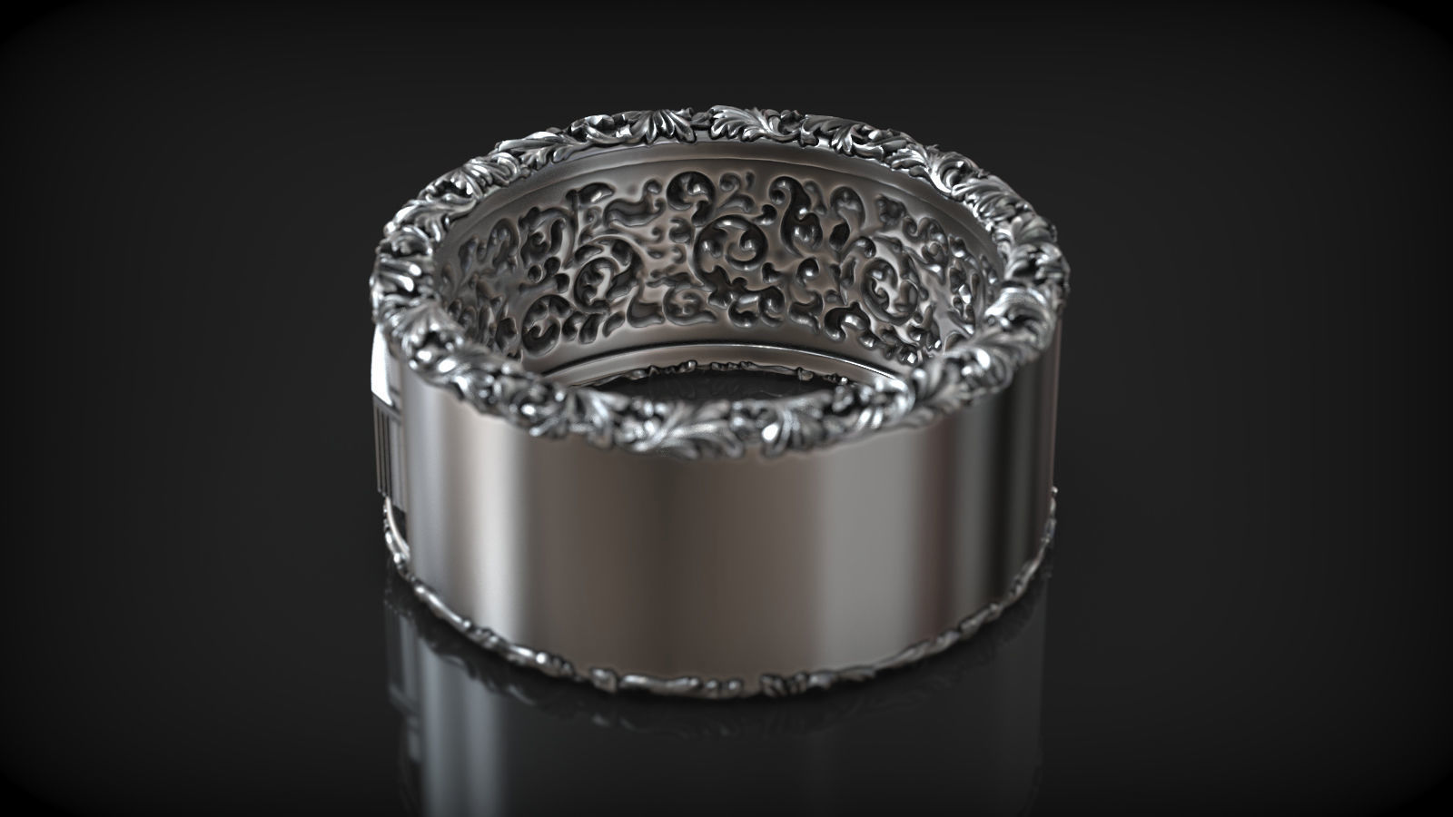 Jesus Christ and Saint Peter Keys of Heaven Wedding Band 3D model 3D ...