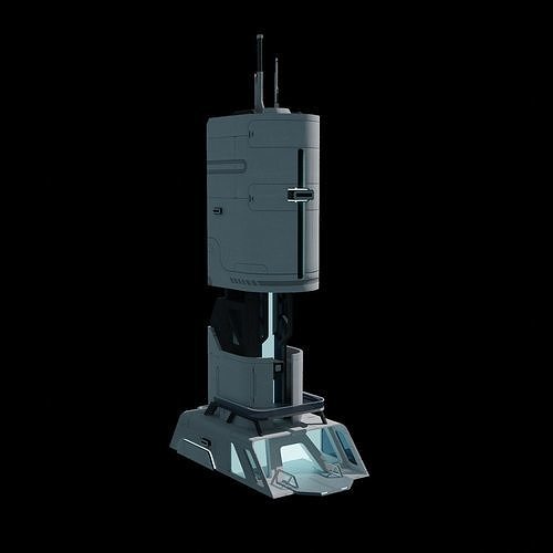 Sci-fi Tower building 3D model | CGTrader