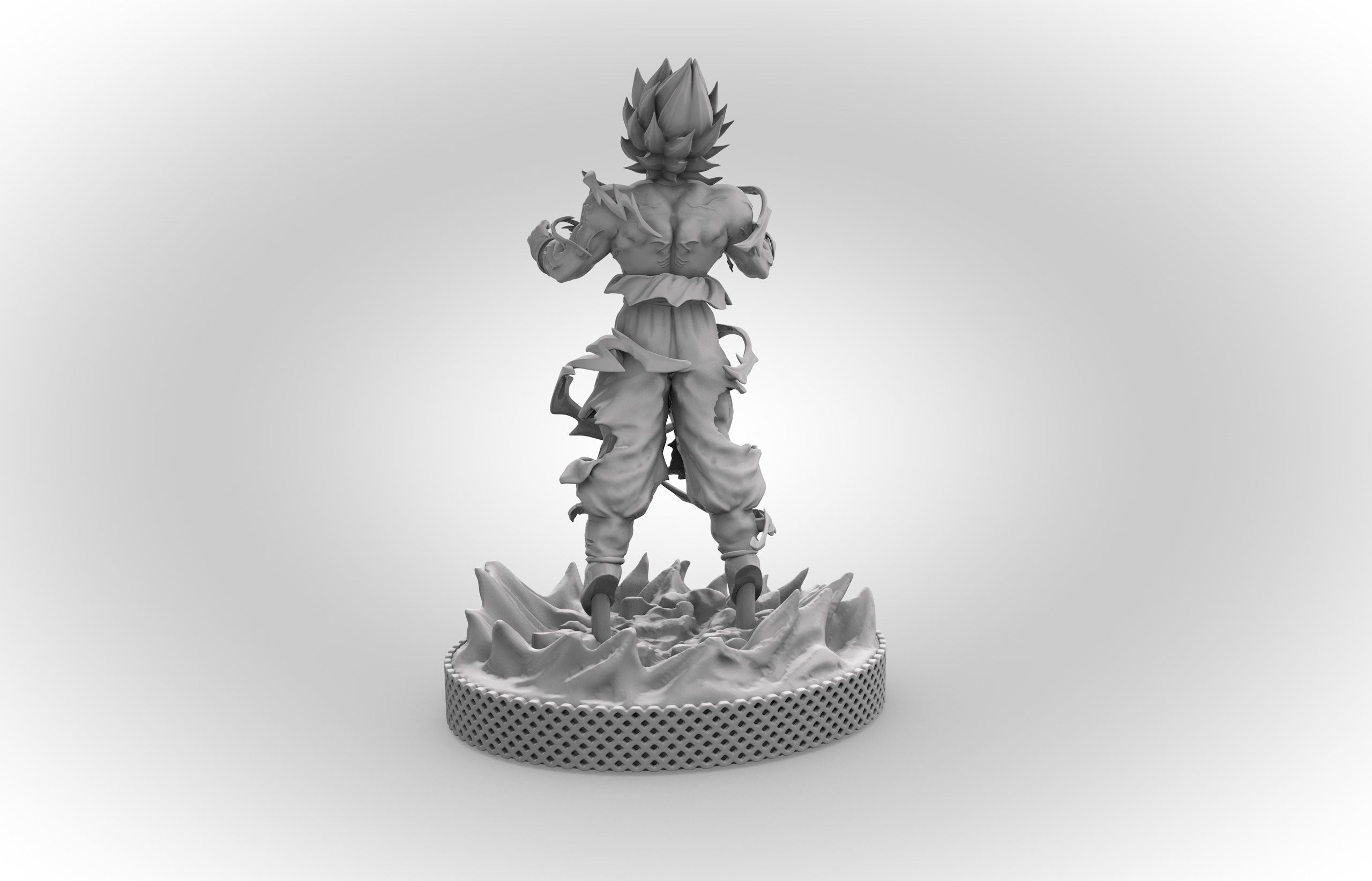 GOKU ss1 free 3D model 3D printable | CGTrader