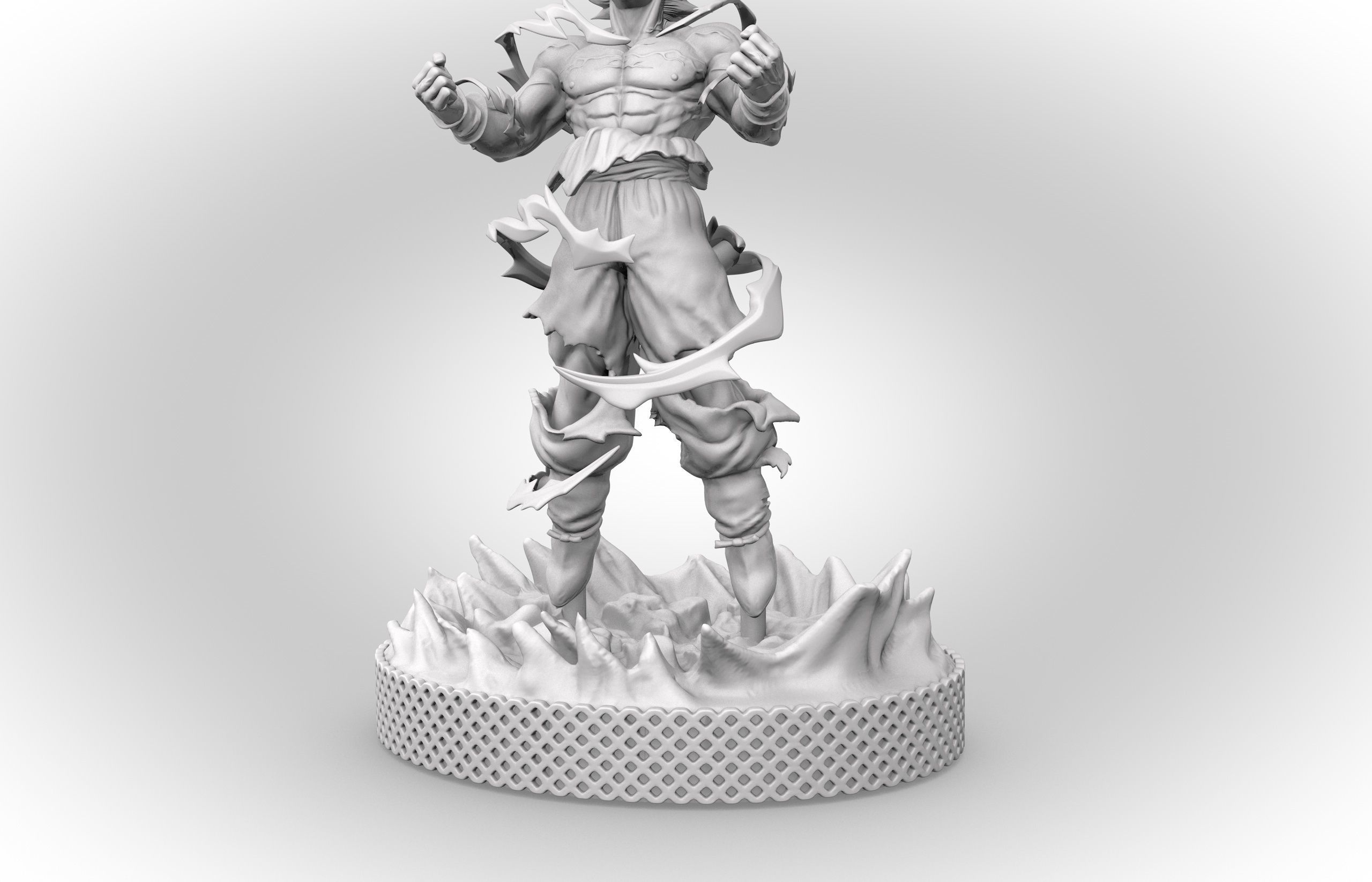GOKU ss1 free 3D model 3D printable | CGTrader