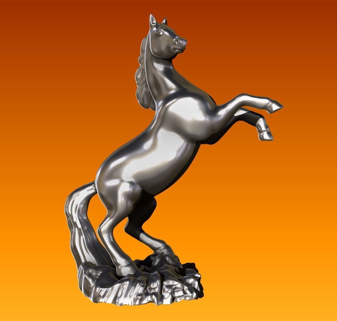 Horse in pose Free 3D print model free 3D model 3D printable | CGTrader