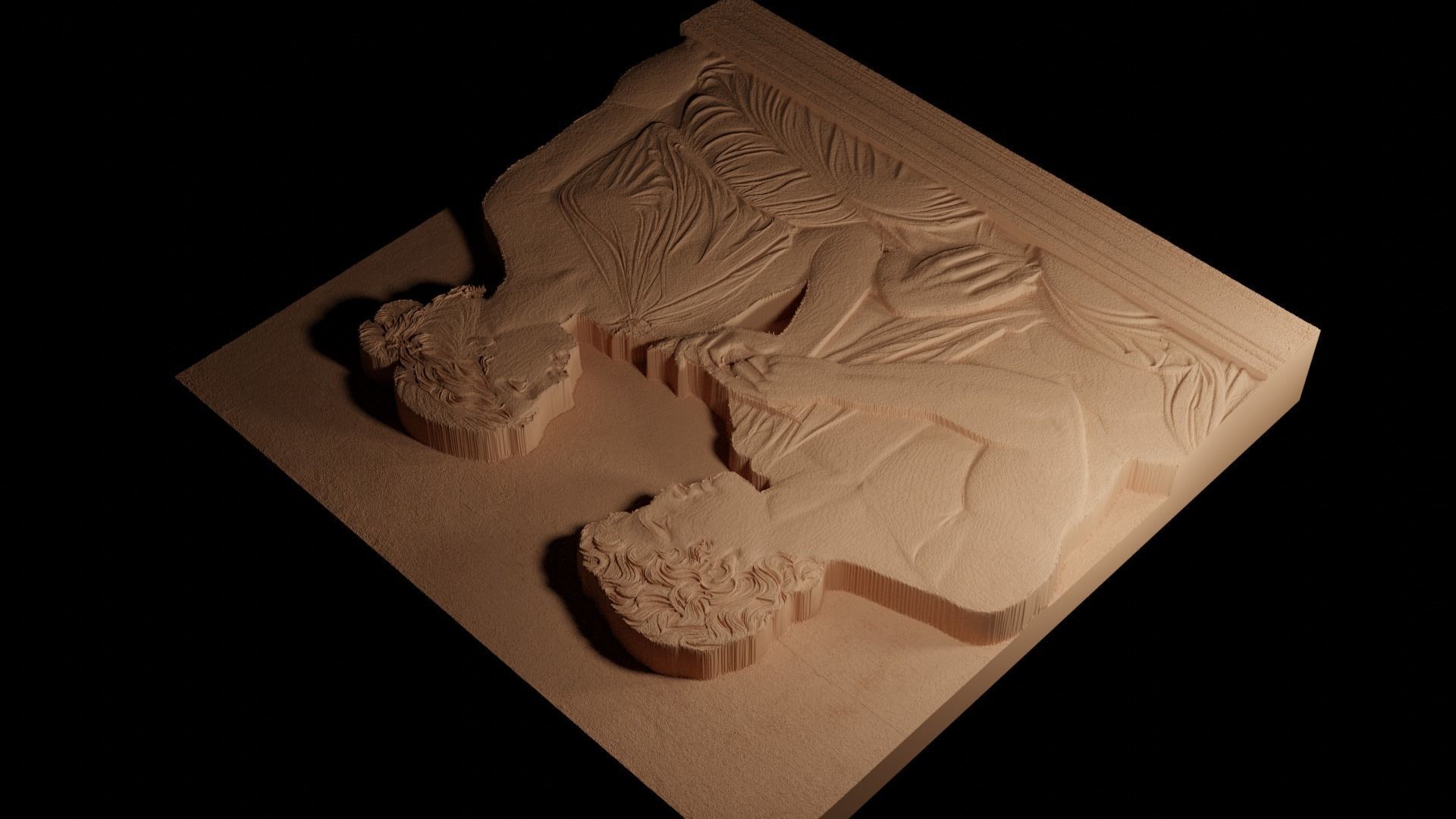 Greek Marble Statues CNC 3d Print High Relief Sand Casting 3D model 3D ...
