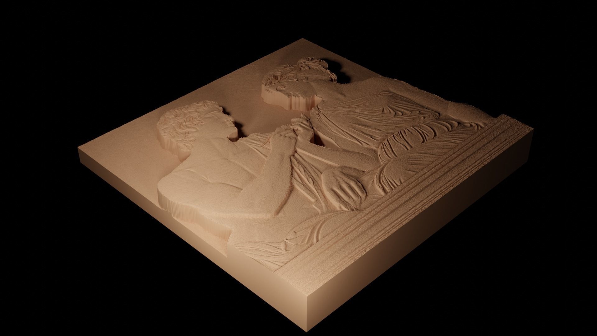 Greek Marble Statues CNC 3d Print High Relief Sand Casting 3D model 3D ...