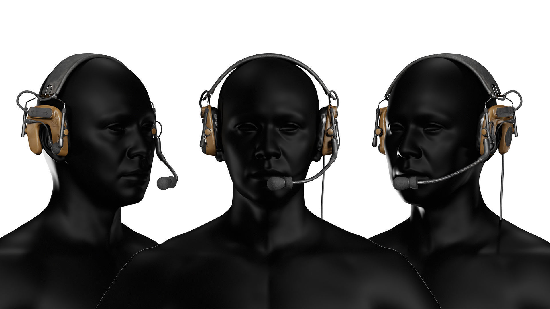 3D model 3M PELTOR COMTAC IV HEADSET VR / AR / low-poly | CGTrader