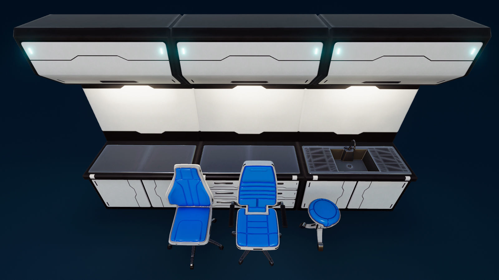 3D model Sci Fi Laboratory Props VR / AR / low-poly | CGTrader