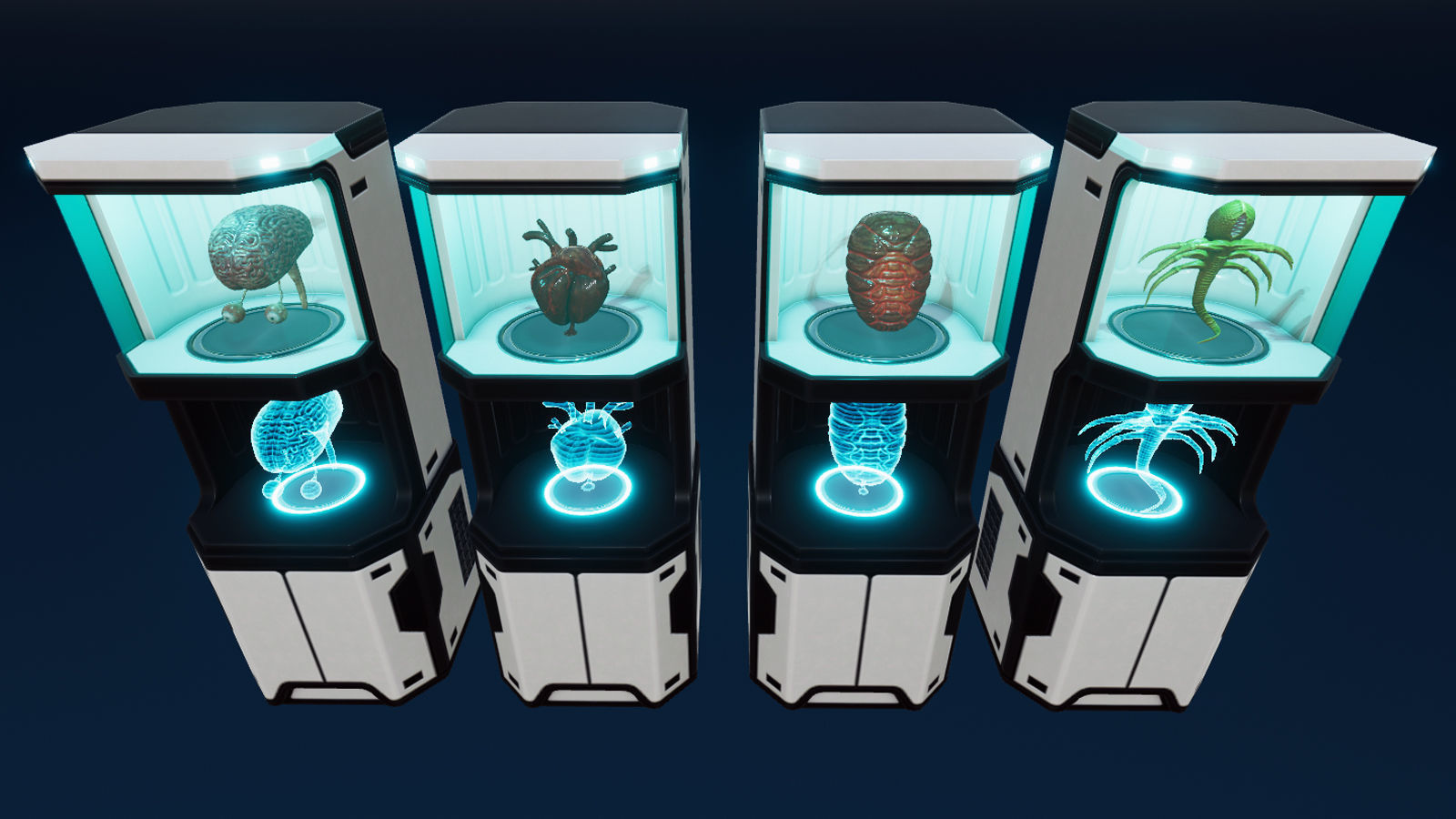 3D model Sci Fi Laboratory Props VR / AR / low-poly | CGTrader