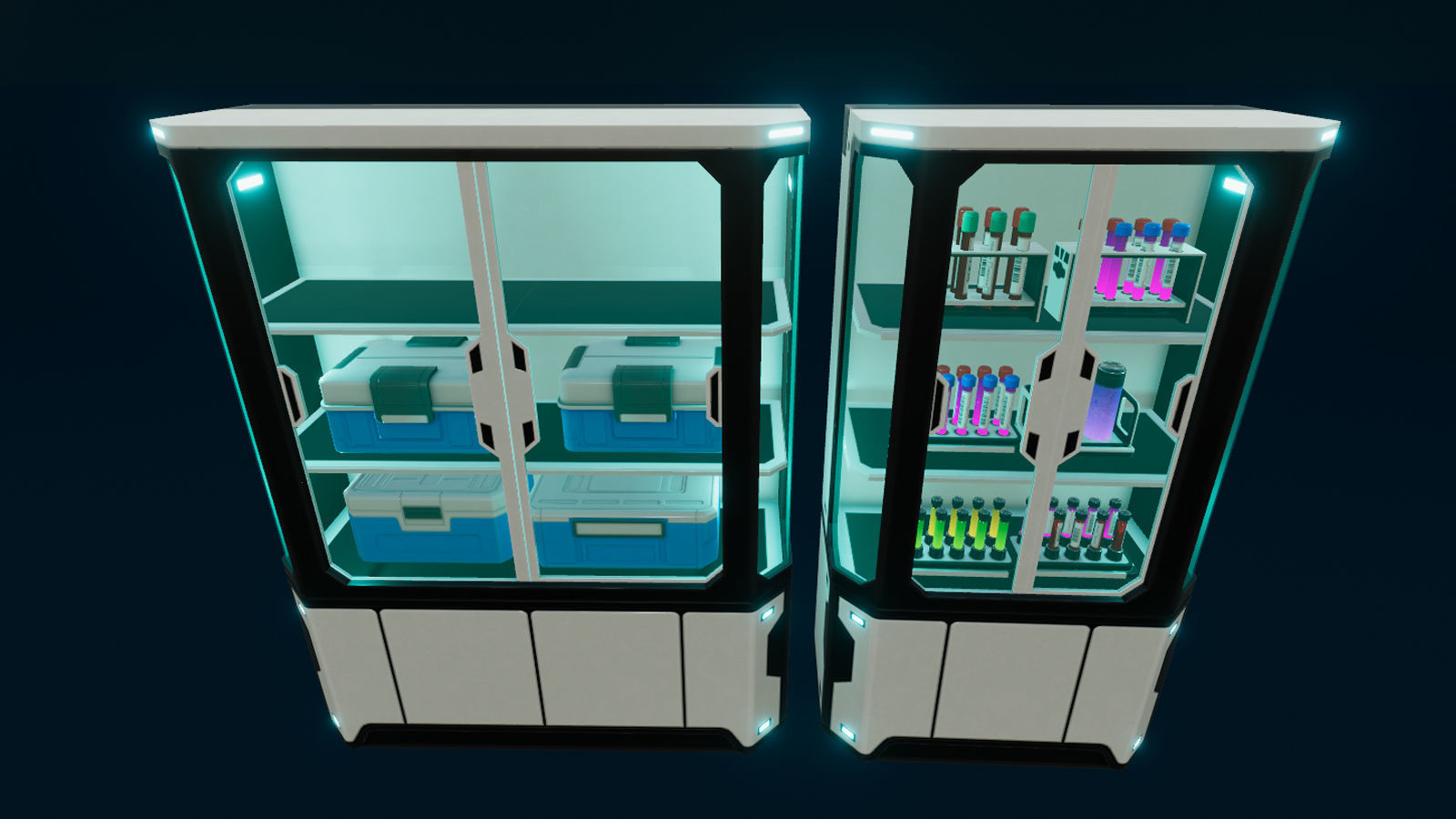 3D model Sci Fi Laboratory Props VR / AR / low-poly | CGTrader