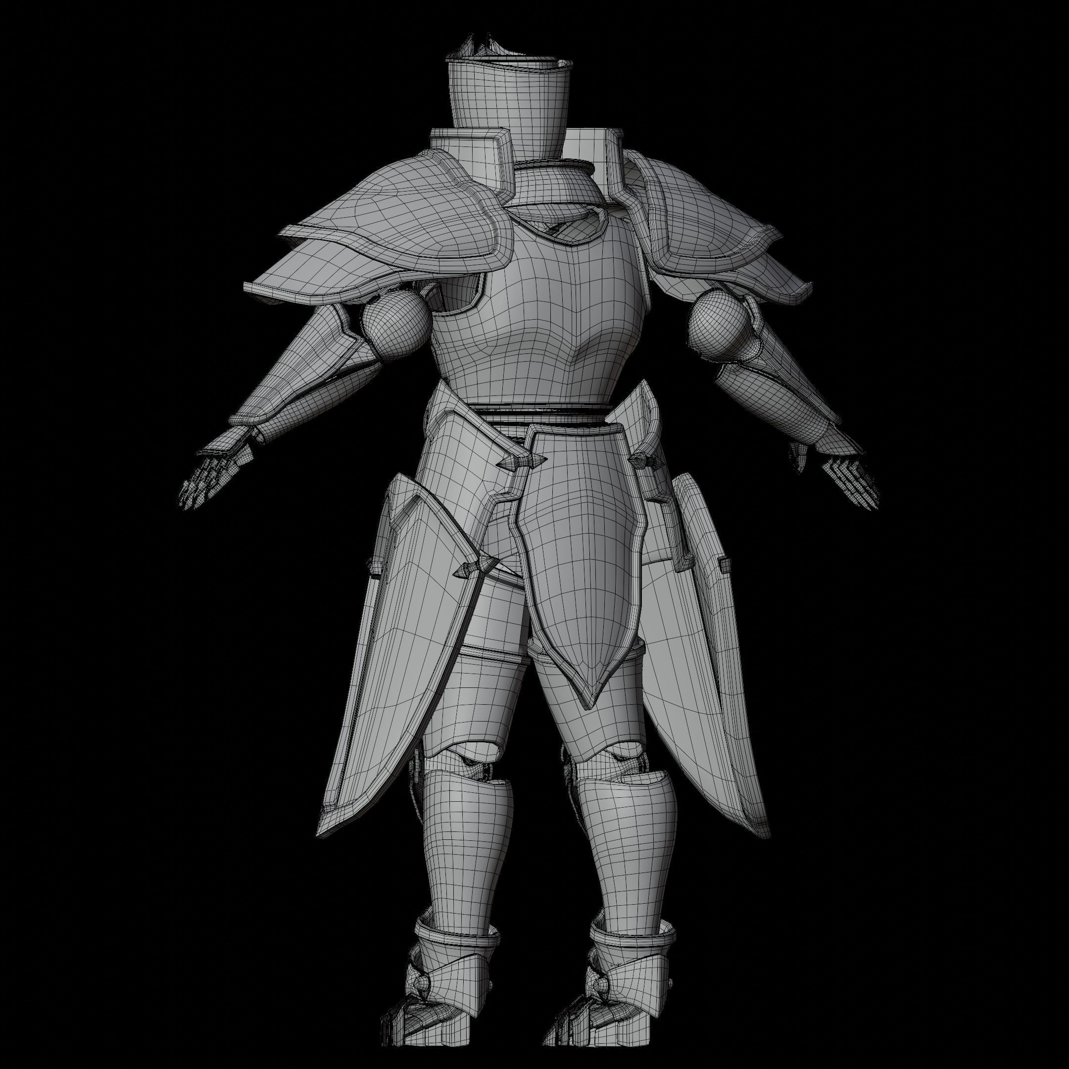 Fire Emblem Black Knight Helmet and Armor for Cosplay 3D Model ...