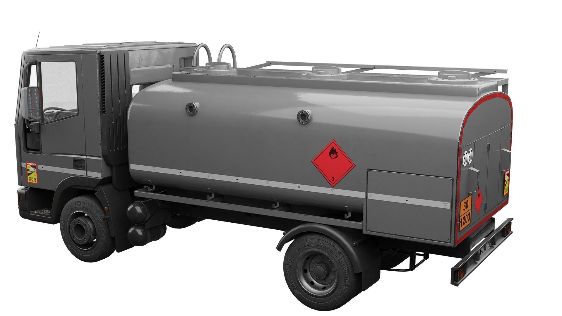 3D model Iveco Eurocargo 100E18 2001 Tanker Truck VR / AR / low-poly ...