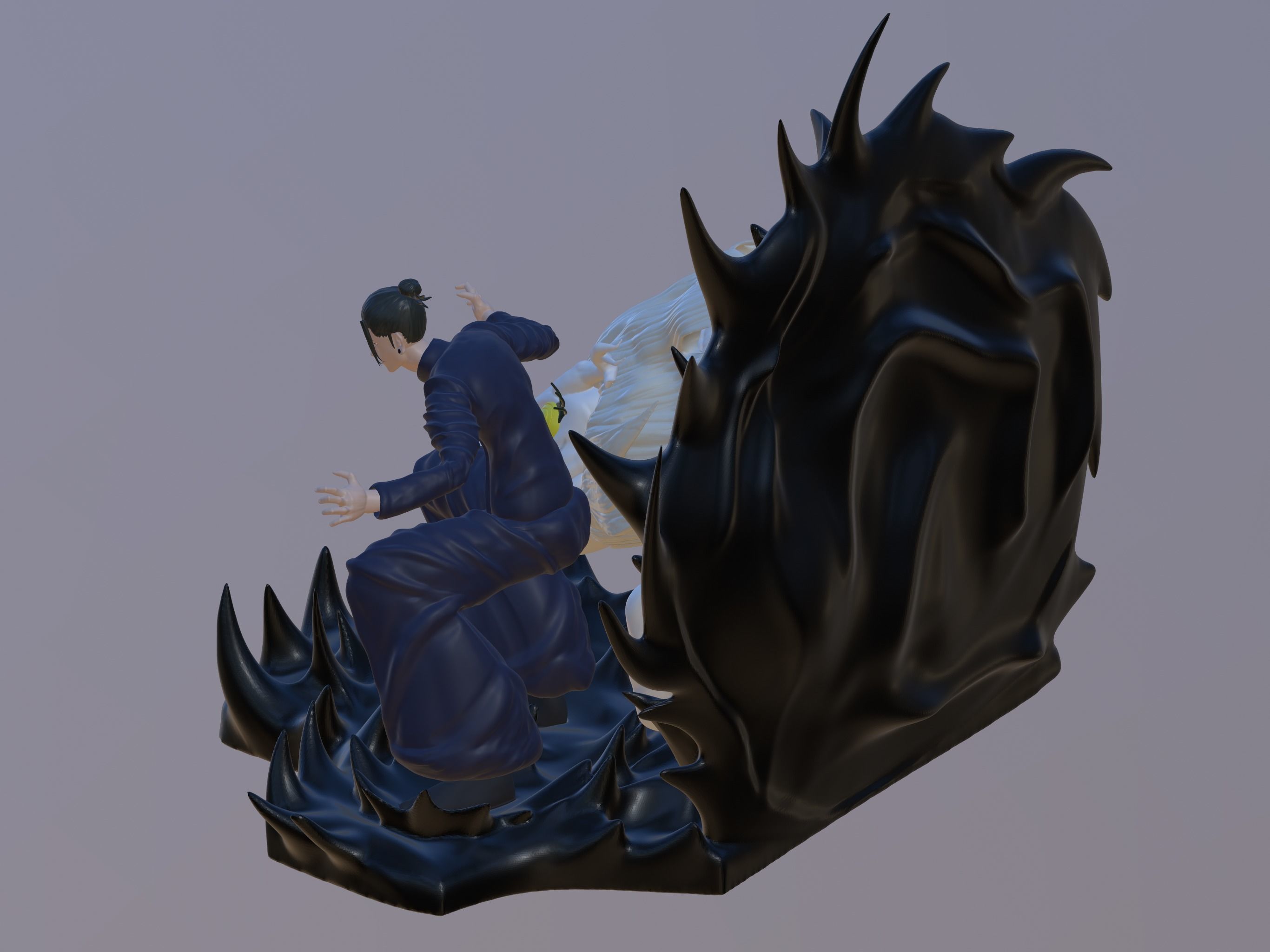 JUJUTSU KAISEN GETO SUGURU DRAGON DIORAMA 3D PRINT MODEL FIGURE 3D ...