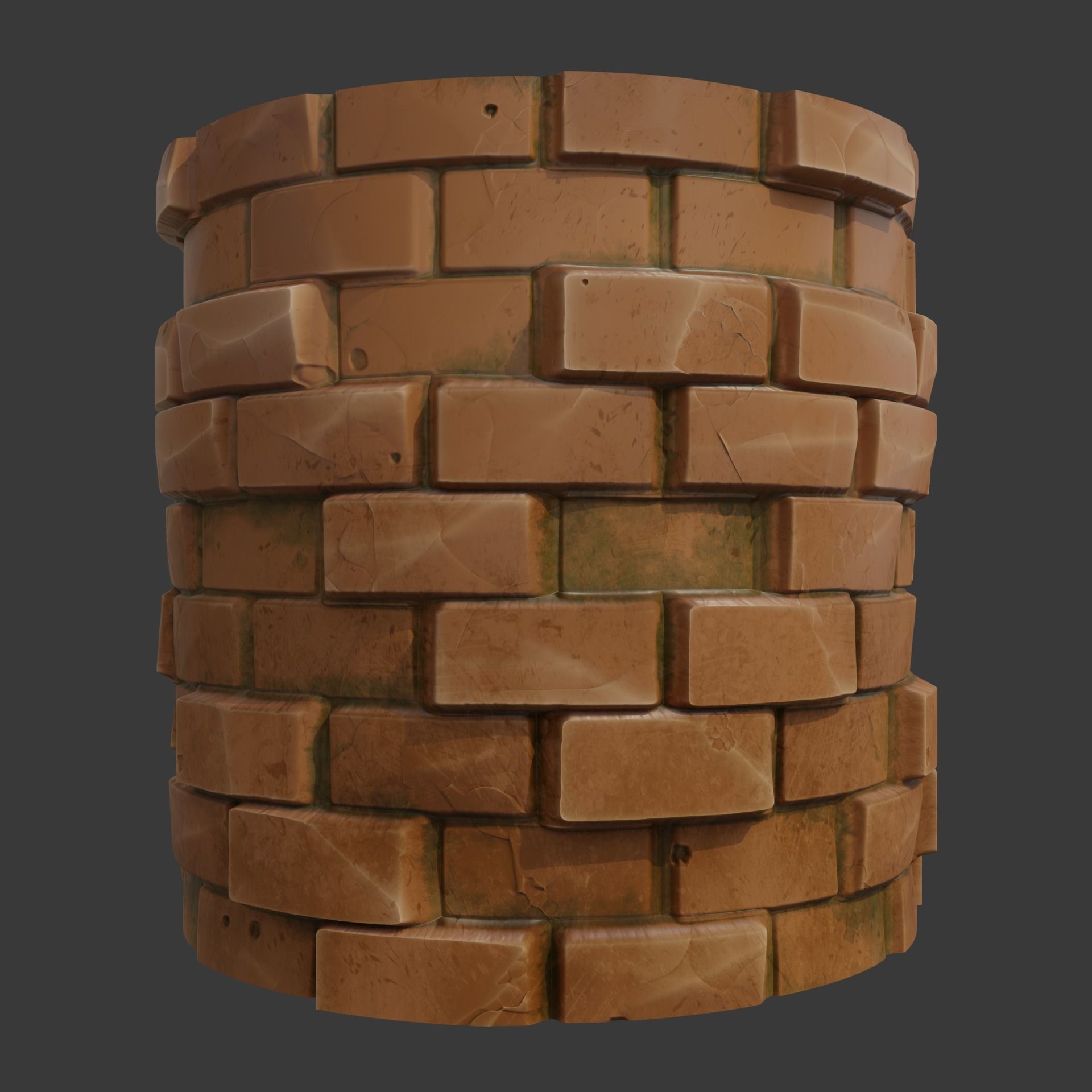 Texture Stylized Brick Wall 01 VR / AR / low-poly | CGTrader