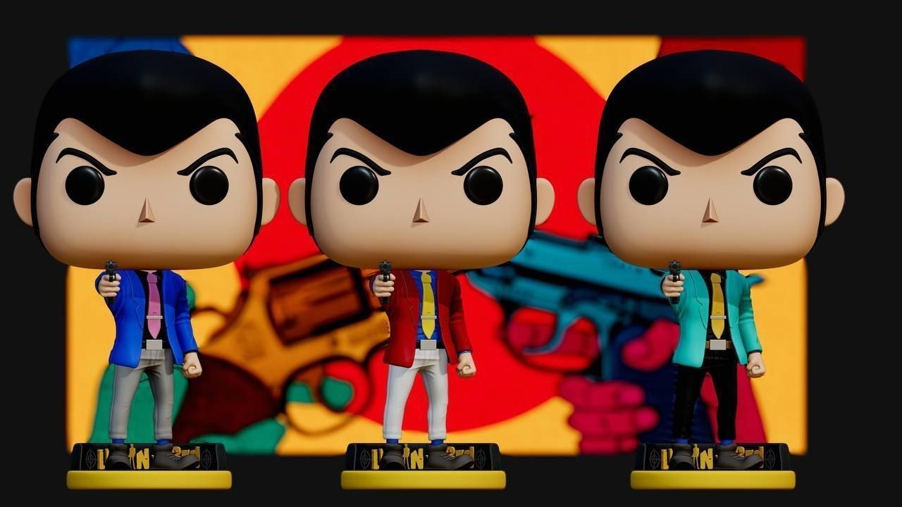 pack lupin and jigen pop fan art model 3D model 3D printable | CGTrader