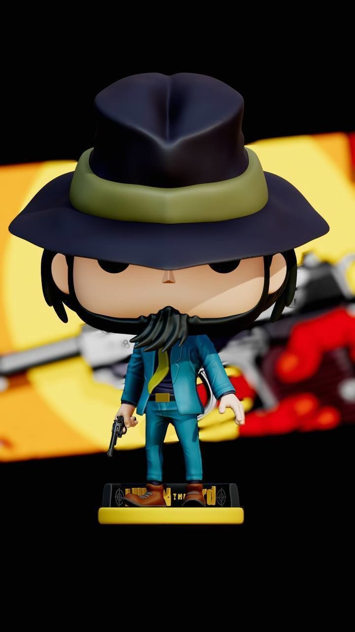 pack lupin and jigen pop fan art model 3D model 3D printable | CGTrader