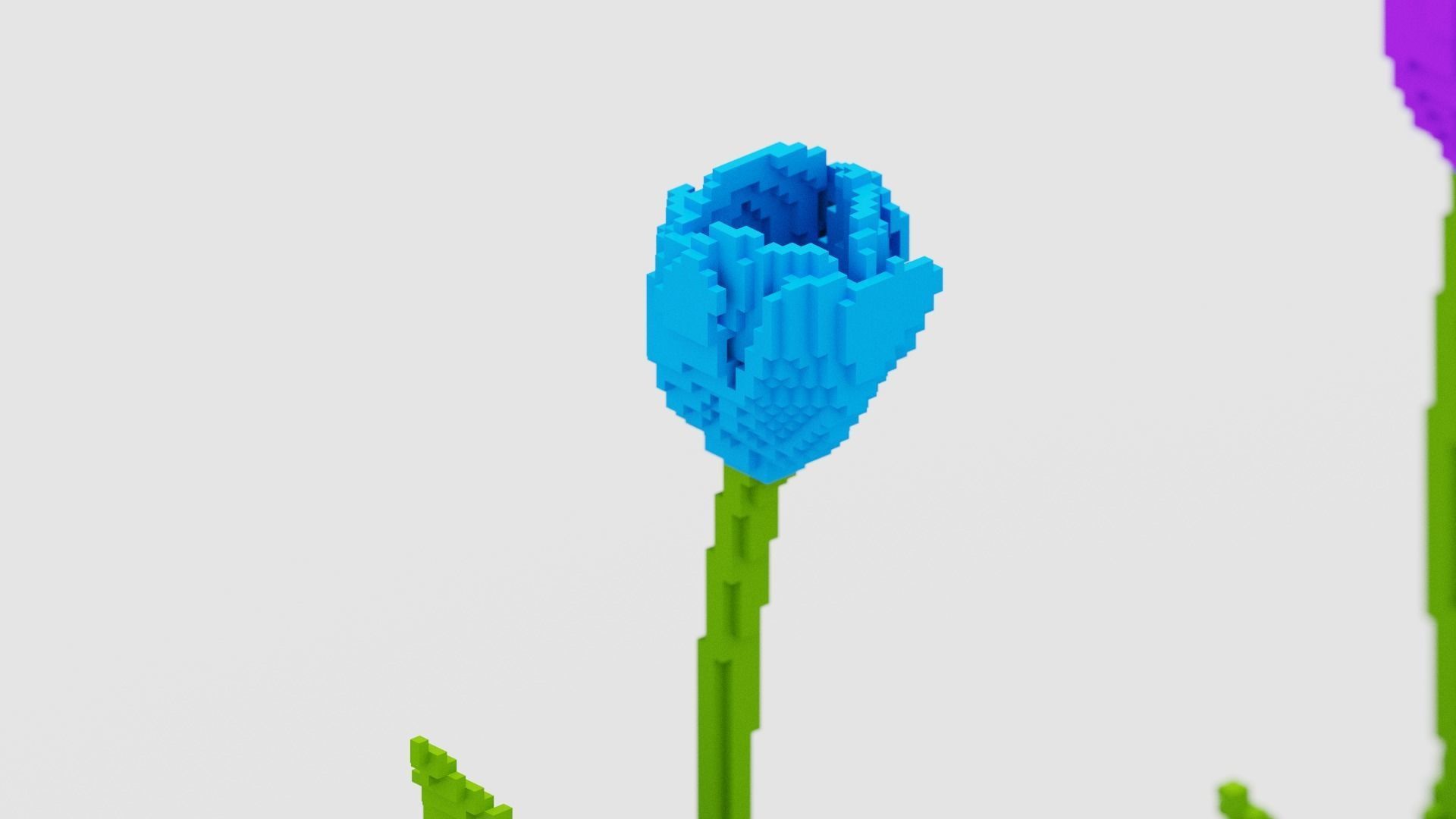 3D model Minecraft Tulip Flowers VR / AR / low-poly | CGTrader