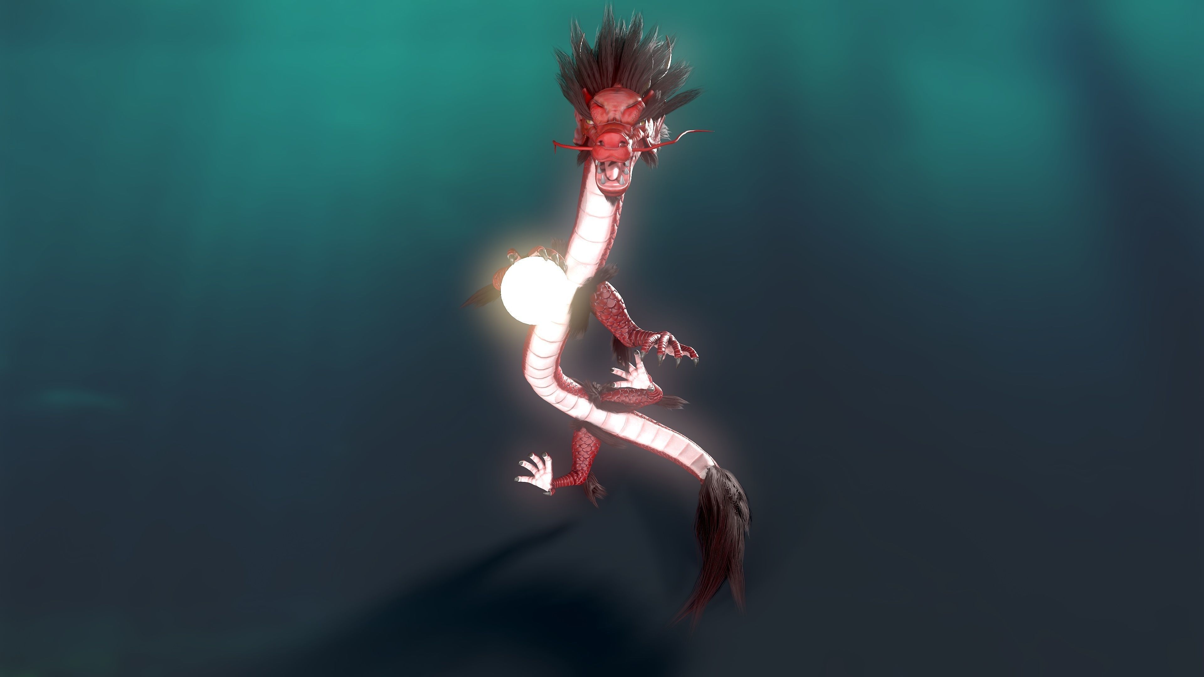 3D model Chinese dragon loong VR / AR / low-poly rigged animated | CGTrader